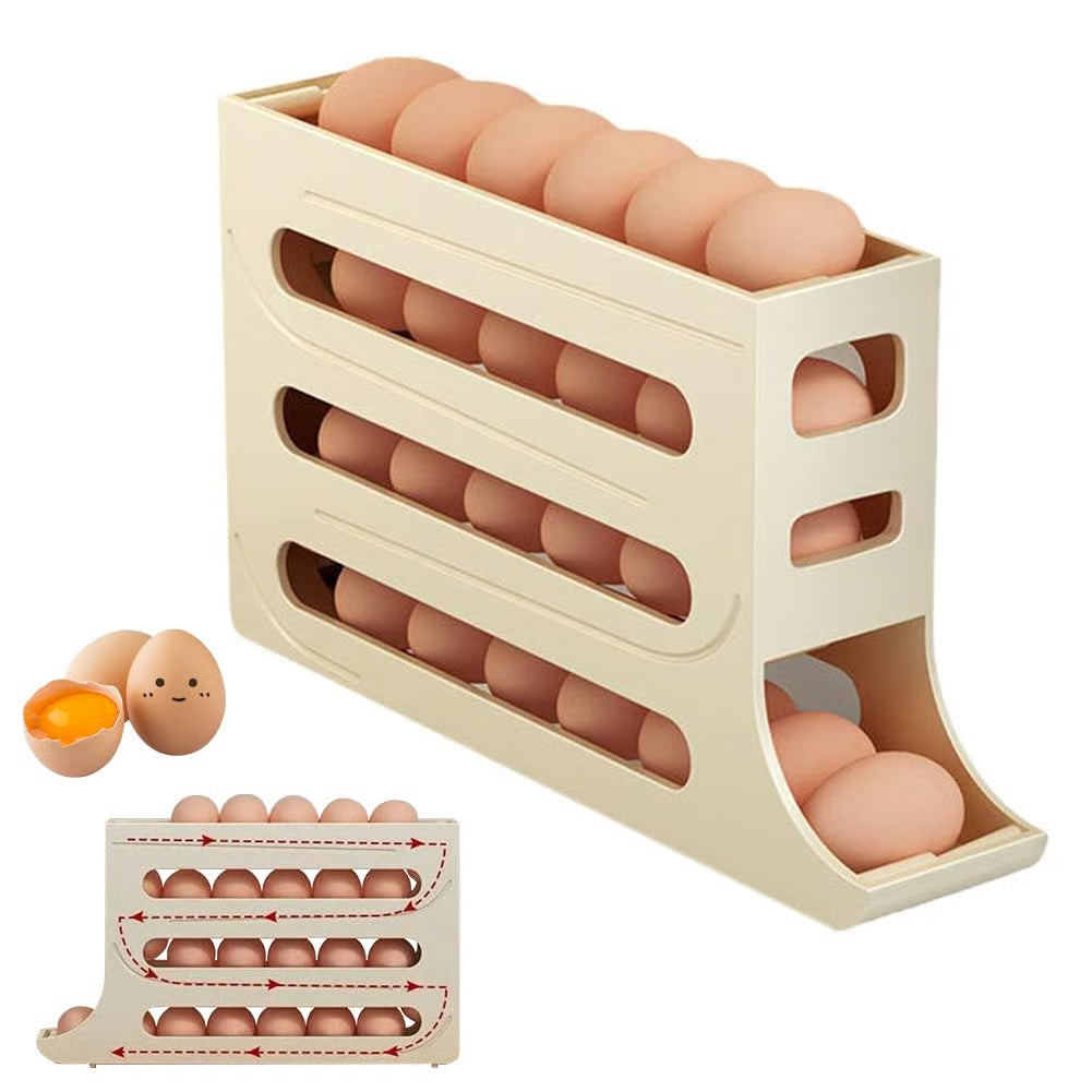 Egg Holder for Fridge, Eggs Dispenser Auto Rolling – lenaflare.com